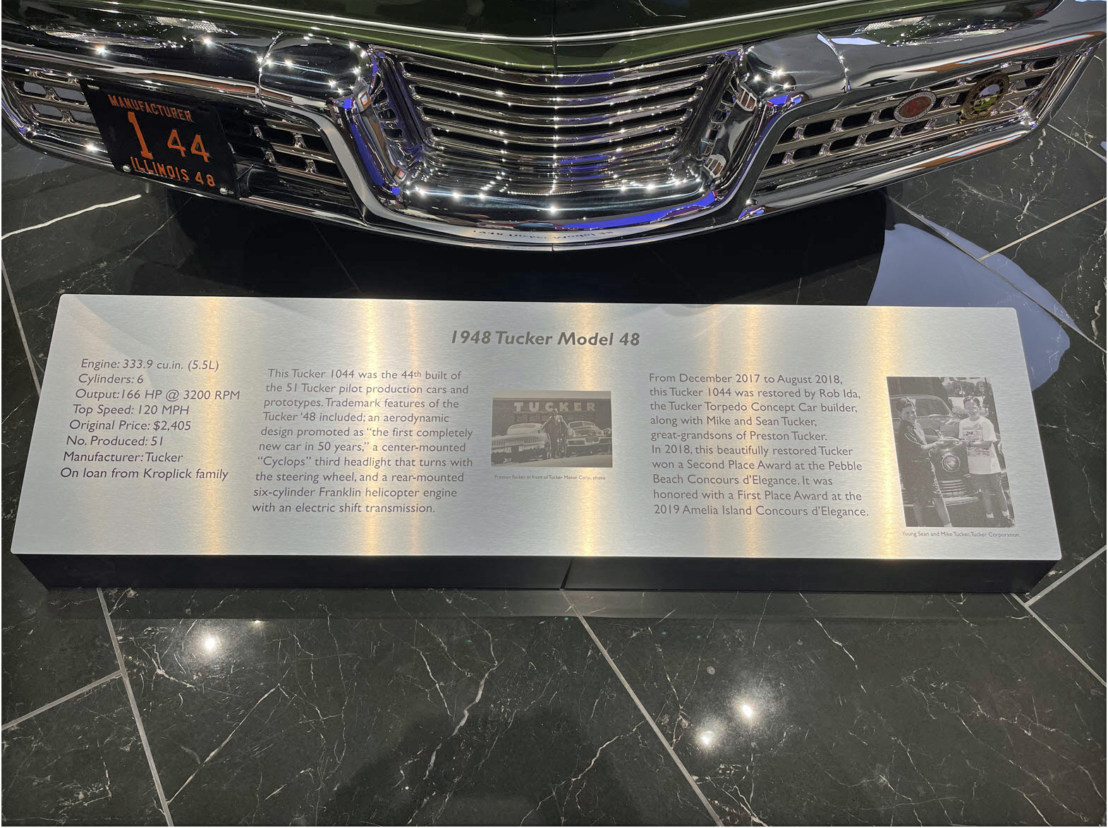 Vanderbilt Cup Races - Blog - A Preview Look: Tucker 1044 on display ...