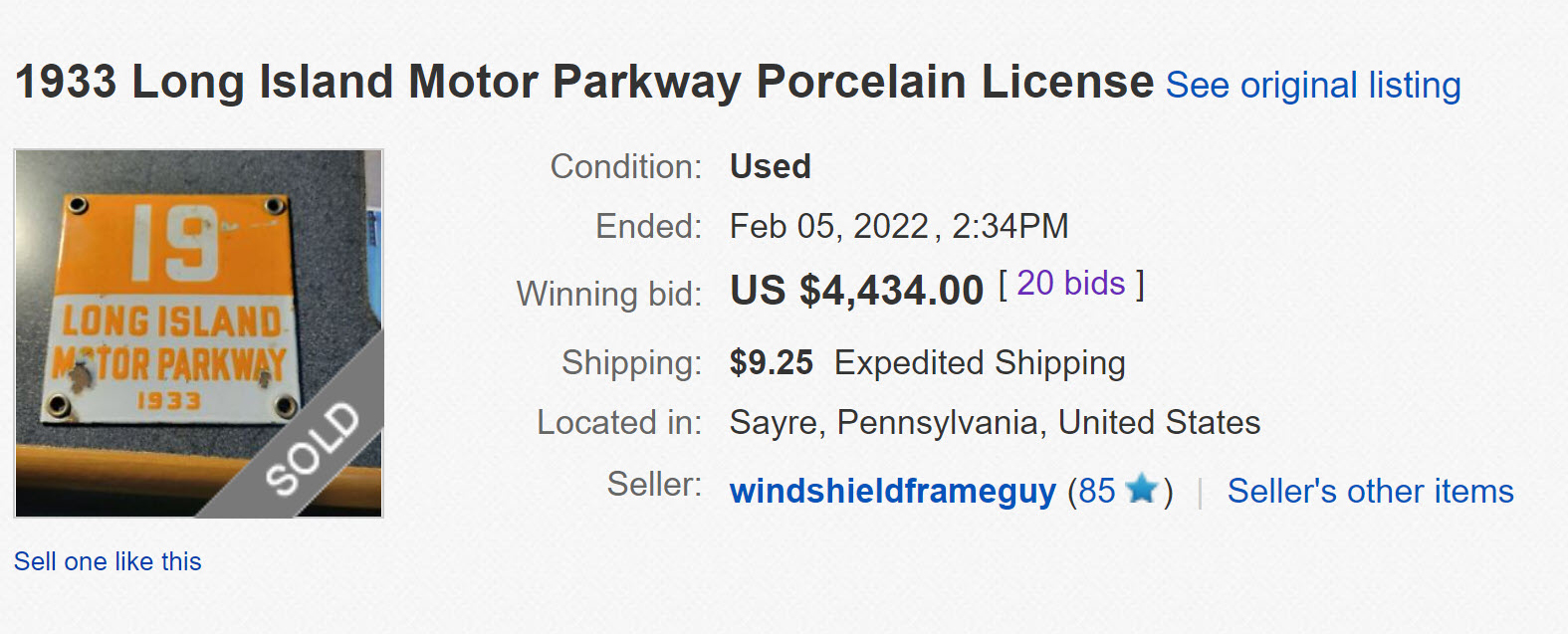 Vanderbilt Cup Races - Blog - 1933 Long Island Motor Parkway License ...