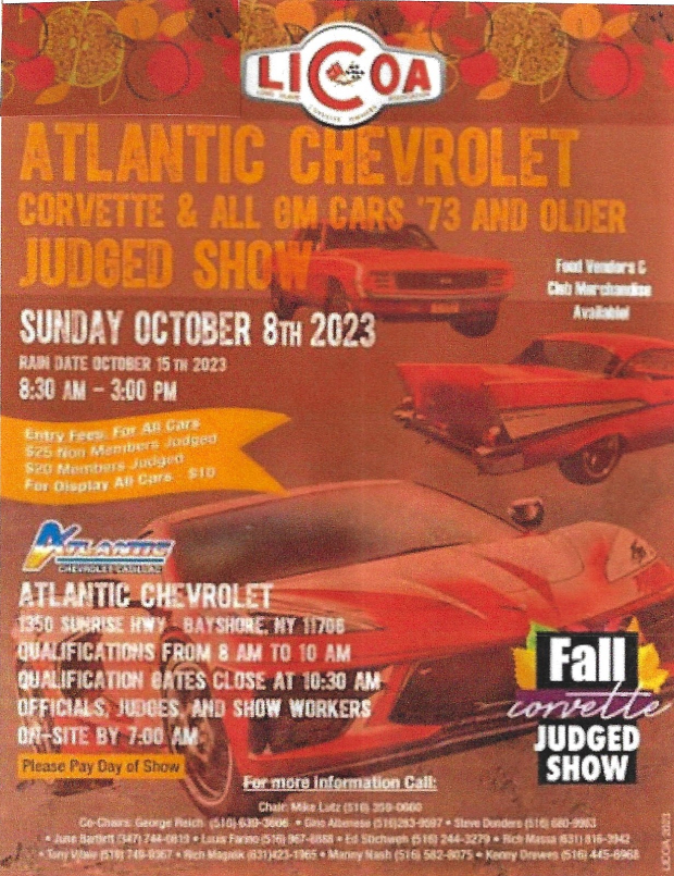 Vanderbilt Cup Races - LICOA Atlantic Chevrolet Corvette & All GM Cars ...