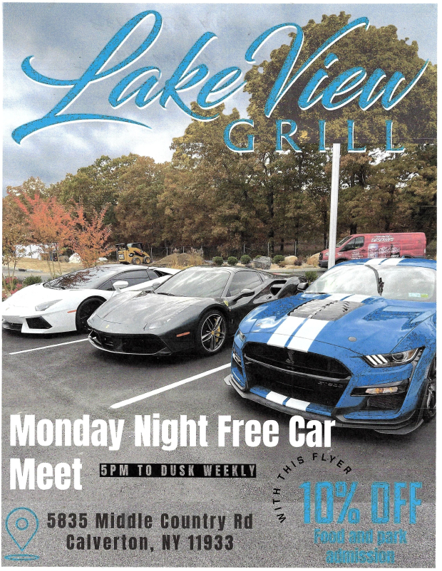 Vanderbilt Cup Races - Lake View Grill Monday Night Free Car Meet ...